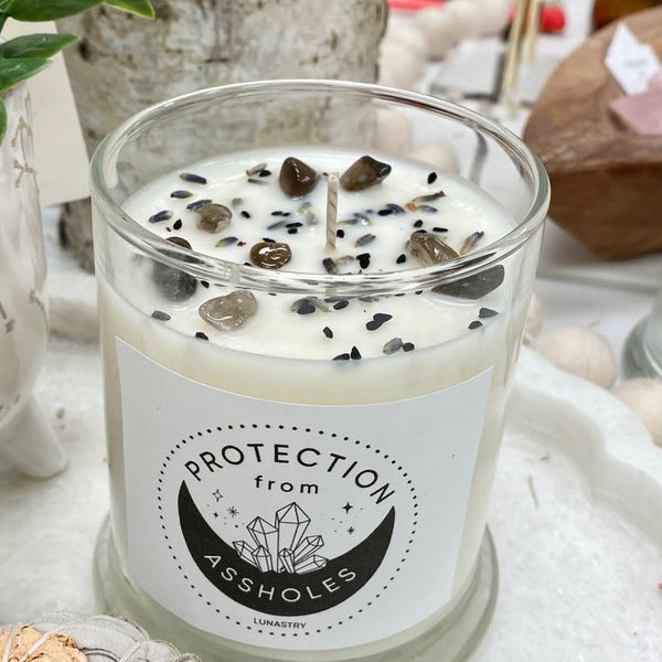 PROTECTION FROM ASSHOLES CANDLE - Virtuous G
